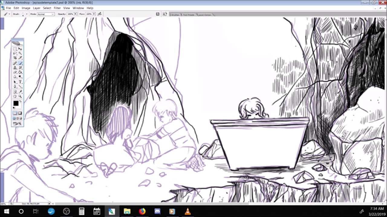 Stagtown time-lapse drawing! - YouTube