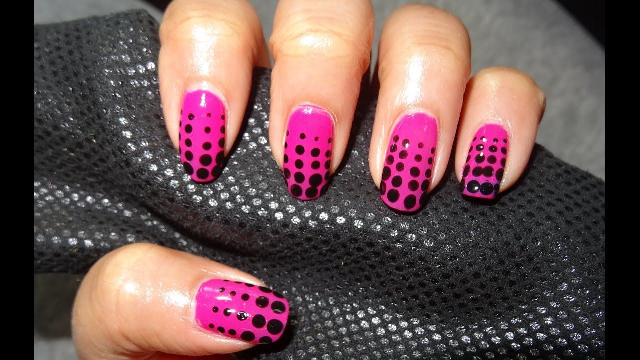 Hot Spots Nail Design - YouTube