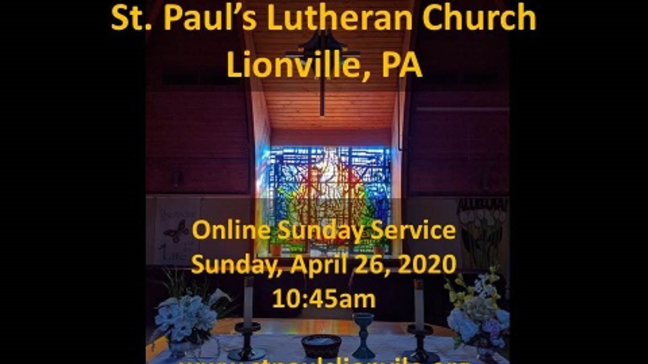 Online Sunday Worship Service - Sunday, April 26, 2020 - YouTube