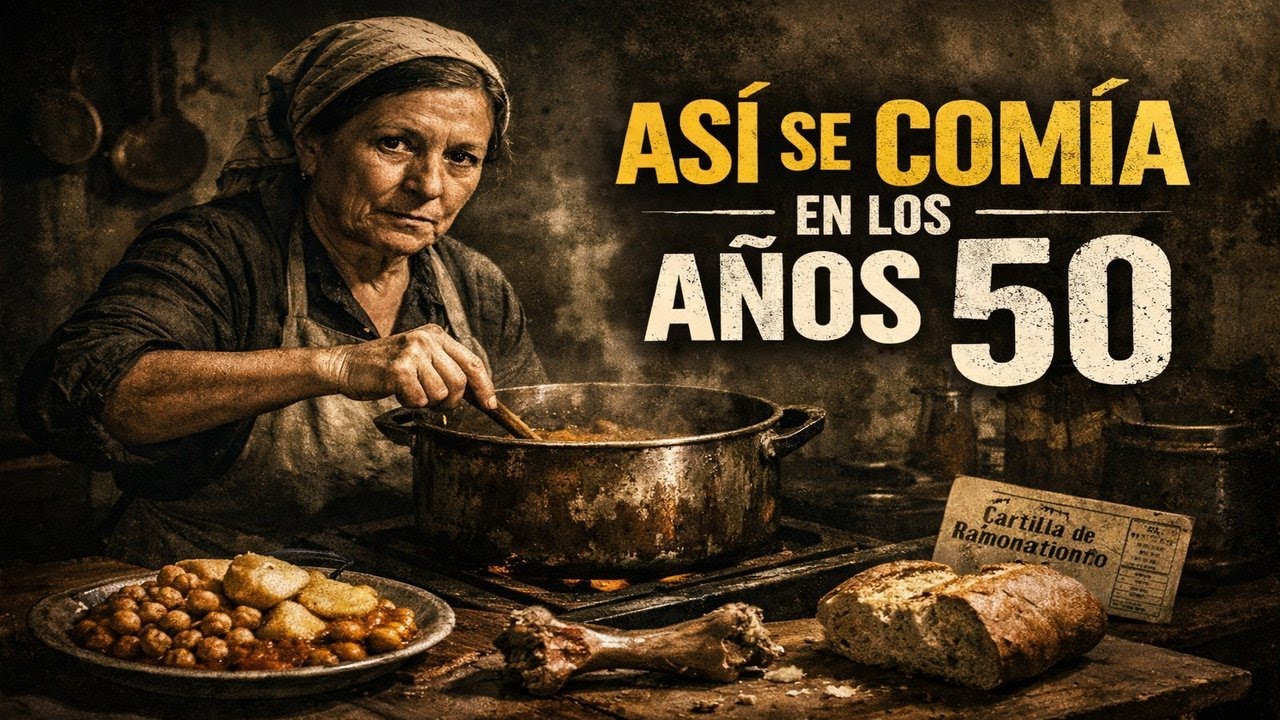 Cómo Era la COMIDA CASERA Española en los Años 1950: Posguerra, Escasez ...