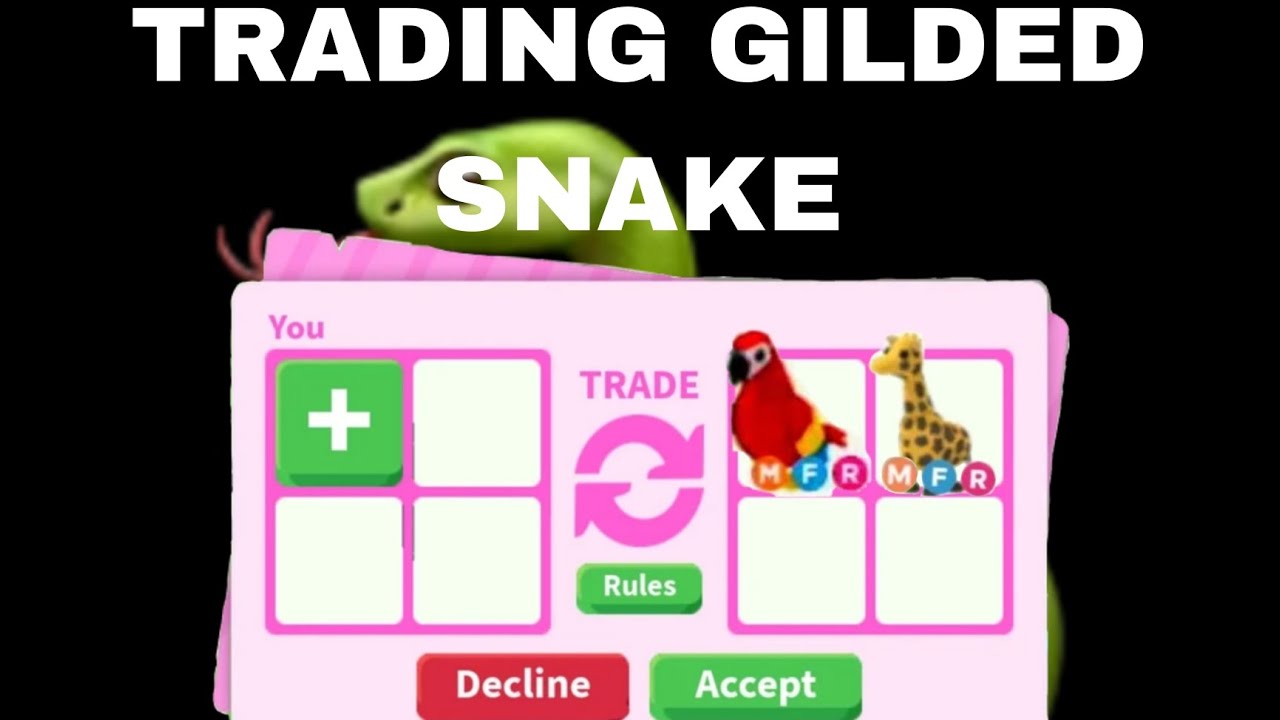 Trading no potion gilded snake - YouTube