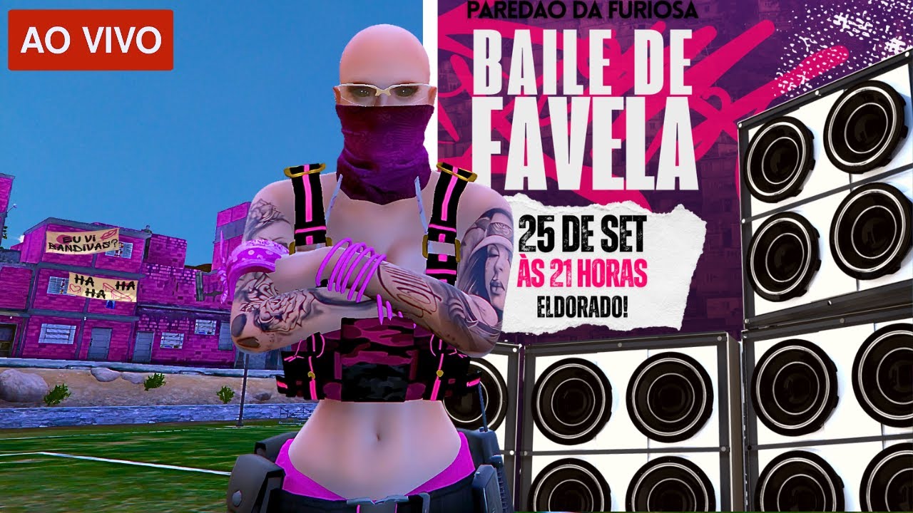 🔴 PAREDÃO DA FURIOSA NA FAVELA ROSA!! | !COMANDOS | HELLS ANGELS ...