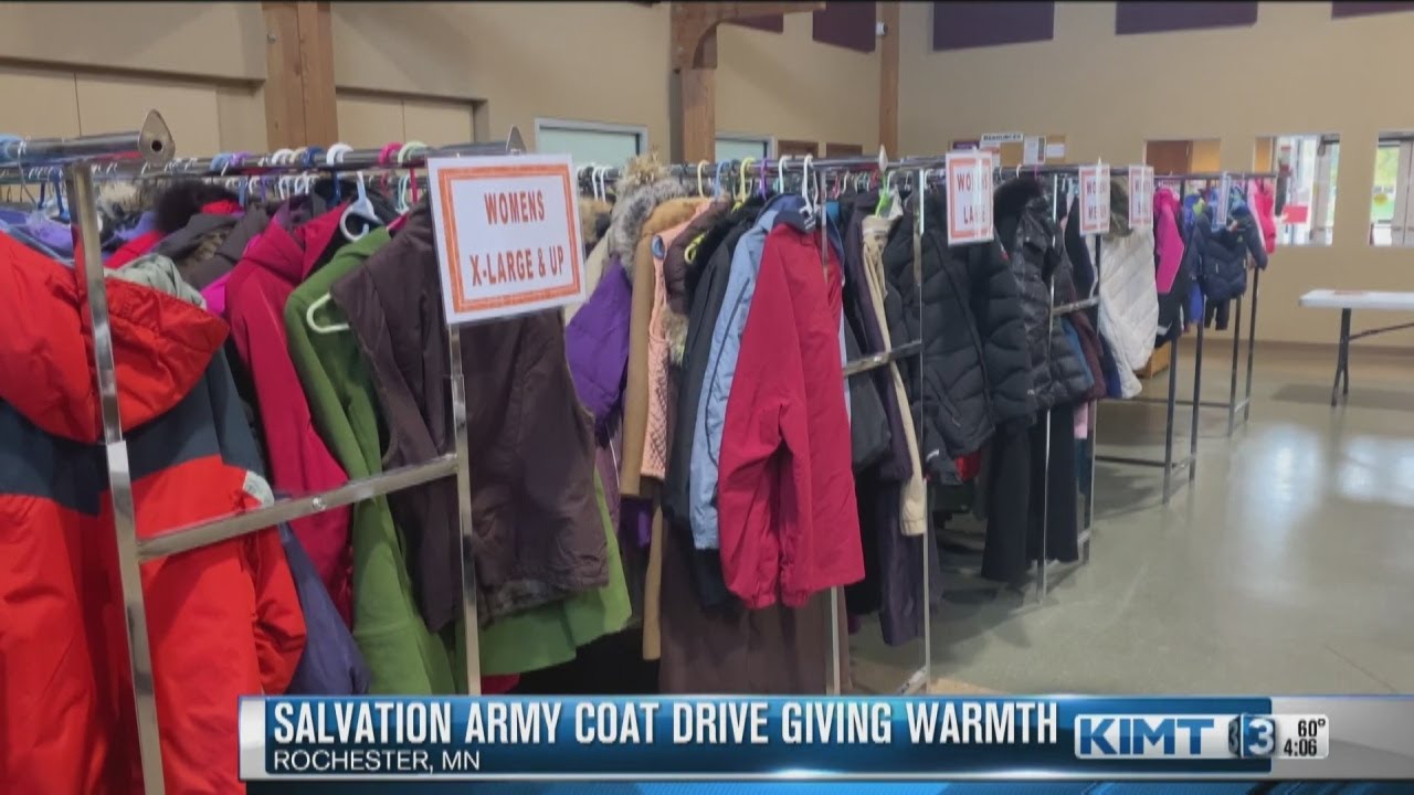 Salvation Army coat drive giving warmth - YouTube