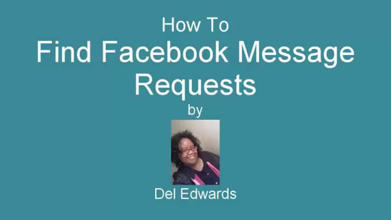 How To Find Facebook Message Requests You Didn't Know Existed - YouTube
