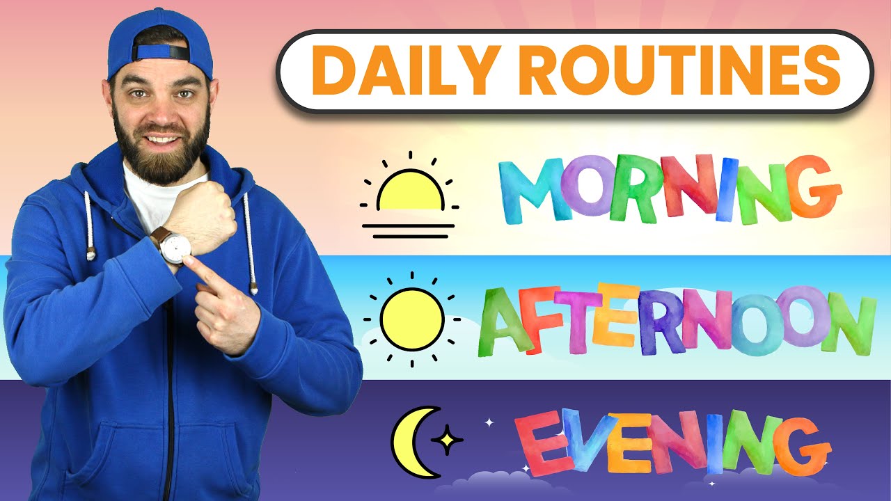 Daily Routine Vocabulary | Beginner English for Kids | English Speaking ...