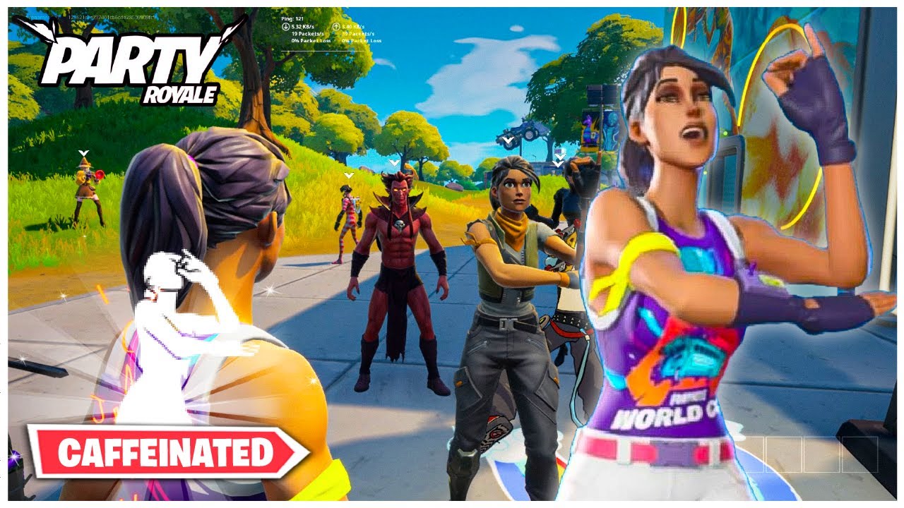 Caffeinated Emote In Party Royale! (Espresso) - YouTube
