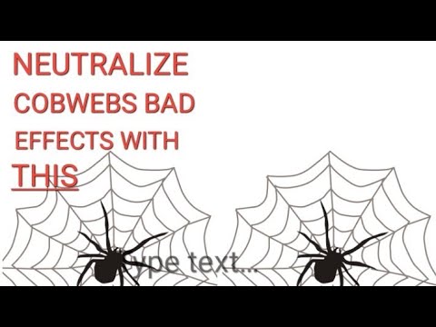 NEGATIVE EFFECTS OF CROSSING A COBWEBS ON YOUR WAY TO WORK YOU DON'T ...