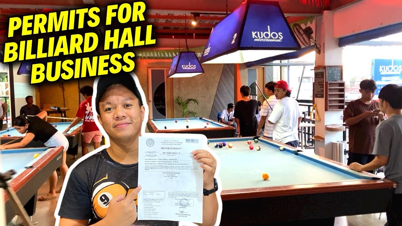 BUSINESS PERMIT FOR BILLIARD BUSINESS | Negosyong Bilyaran - YouTube