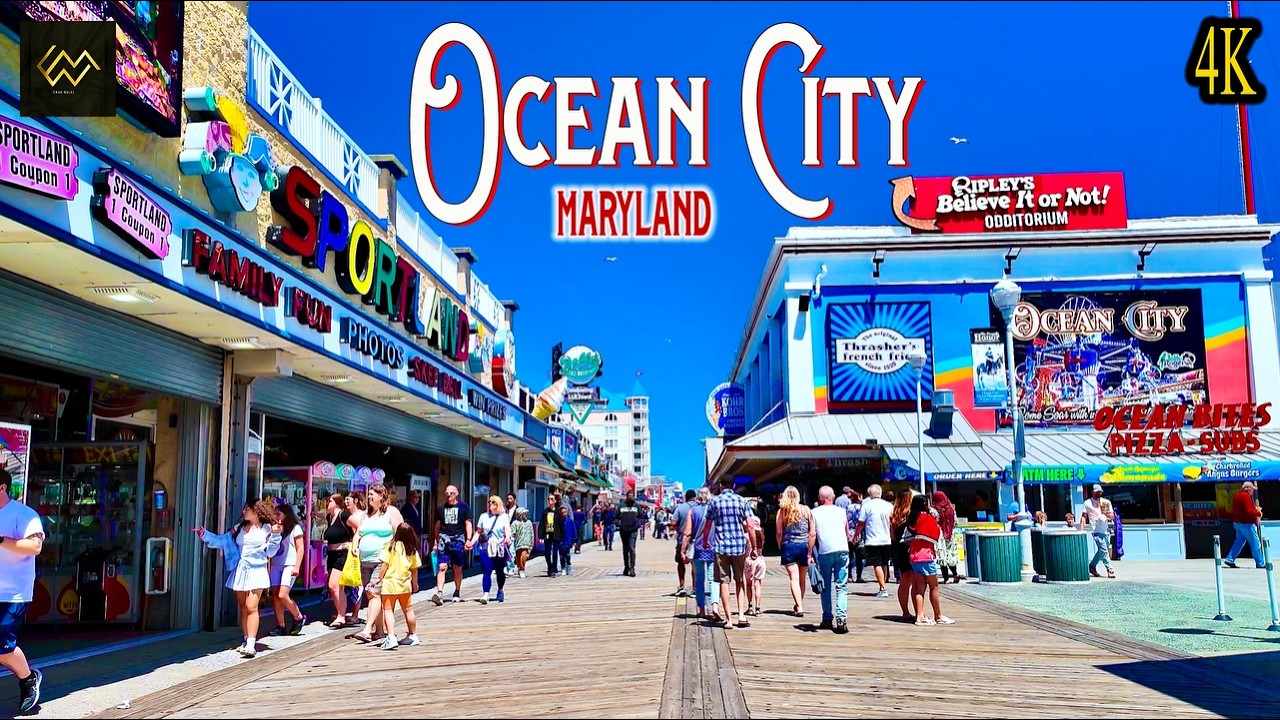 Ocean City Maryland Boardwalk [4K] - YouTube