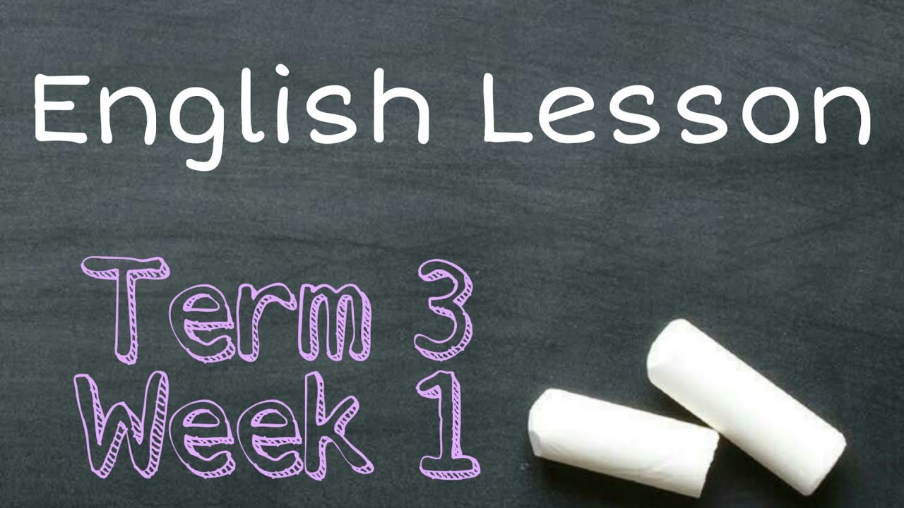 English Grade Two Term 3 Week 1 - YouTube