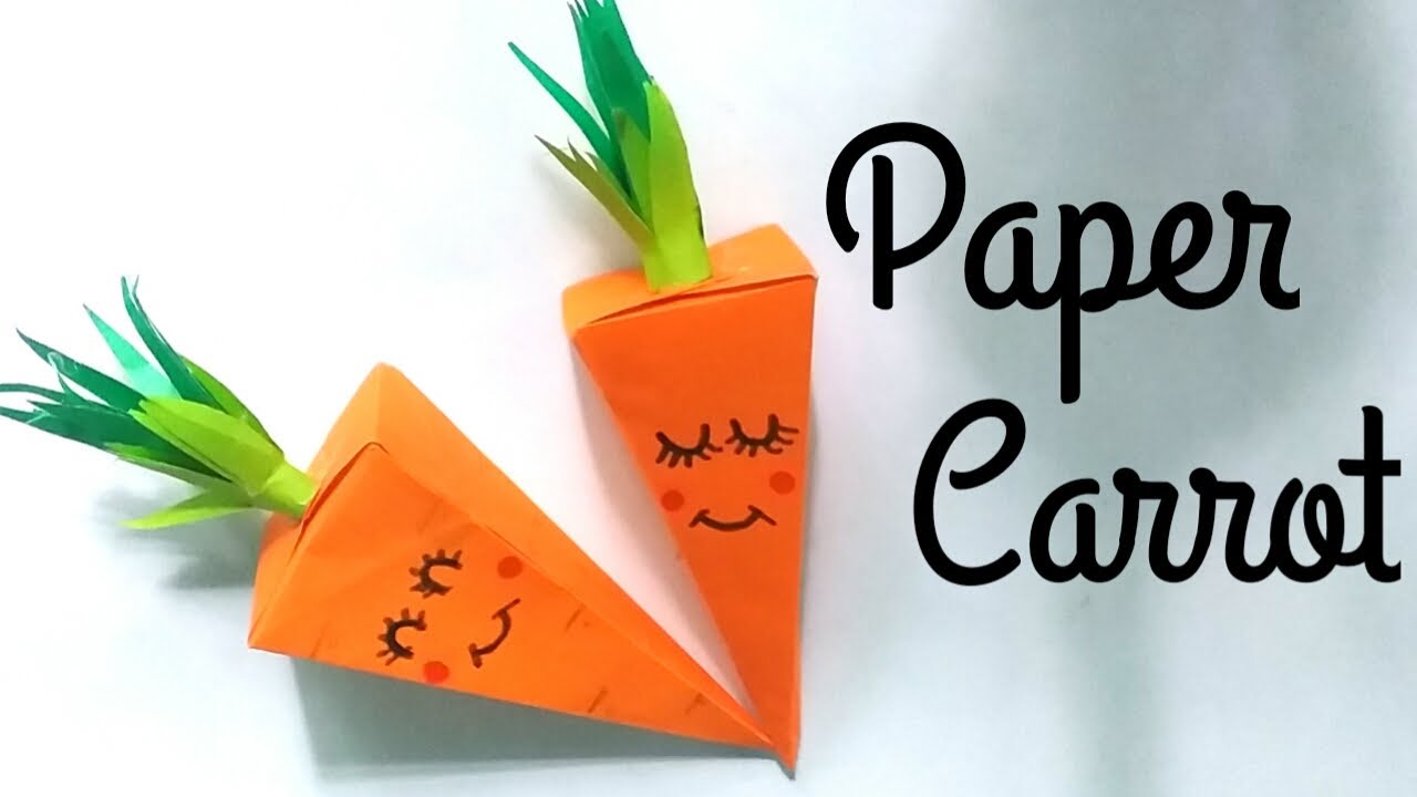 Paper Carrot_ How To Make Paper Carrot_ DIY Paper Carrot_ Carrot Gift ...