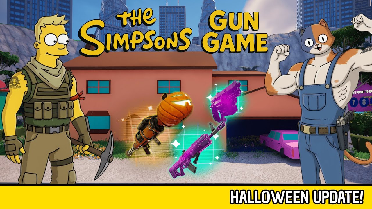 THE SIMPSONS GUN GAME 2.0 | 2600-7743-7219 | TRAILER | FORTNITE ...