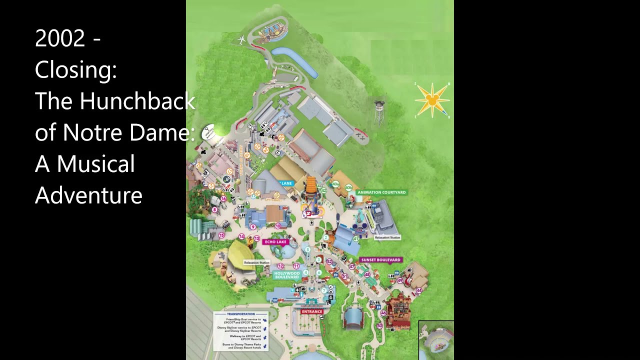 History of Disney's Hollywood Studios in Maps 2022 UPDATE (1989-2022 ...