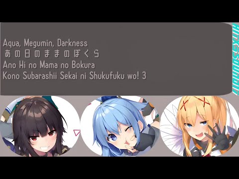 Aqua, Megumin, Darkness 'Ano Hi no Mama no Bokura' | KonoSuba 3 ED