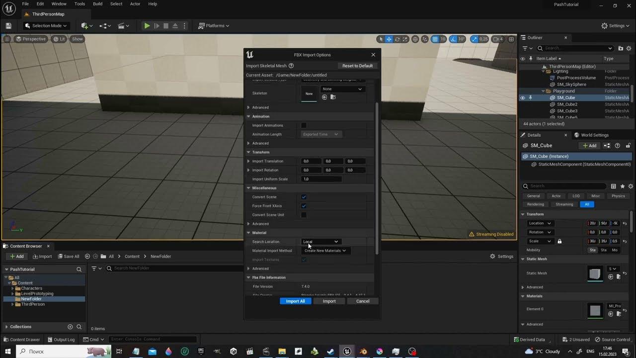 Unreal Engine 5 tutorial - how to Export Armature from Blender to Unreal to get correct ...