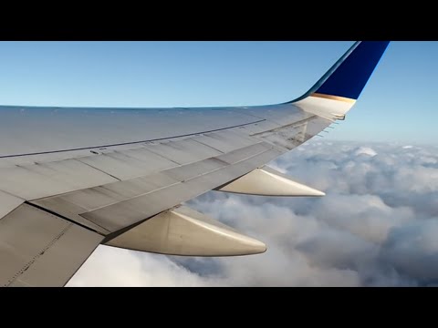 Take Off From ORD - View From Window Seat Behind Wing On A Cloudy Day ...