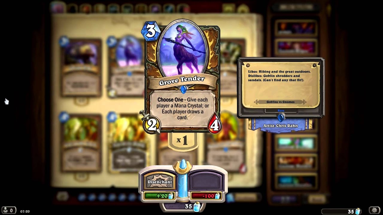 Grove Tender - Hearthstone Card Reviews - YouTube