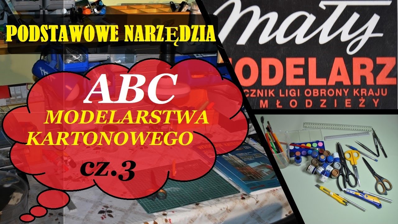 ABC MODELARSTWA KARTONOWEGO Porady dla początkujących cz 3 Narzędzia ...