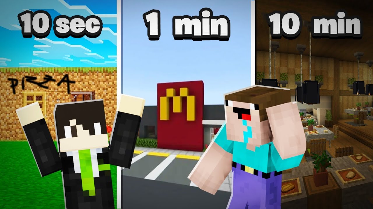 Restaurant in 10 Secunde VS Restaurant in 1 Minut VS Restaurant in 10 ...