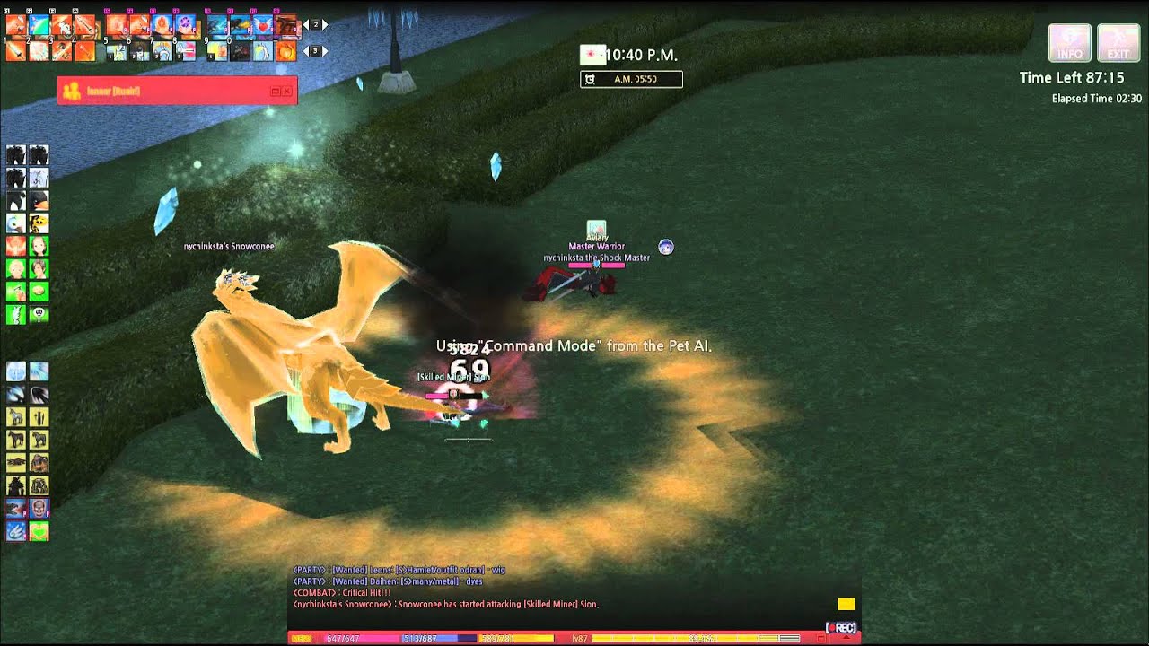 Mabinogi Close Combat 1P Grandmaster Test - YouTube