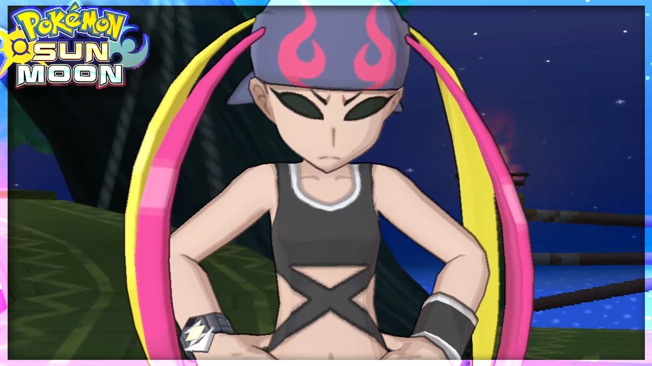 Pokemon Sun & Moon - Battle Tree Plumeria Boss! - YouTube