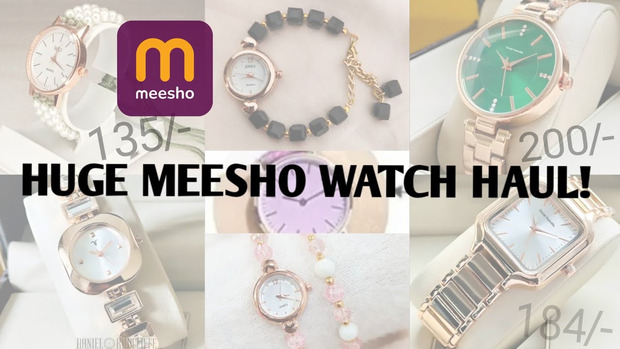 Trendy & Stylish🔥Designer watches from MEESHO⌚️ || Meesho watches haul ...