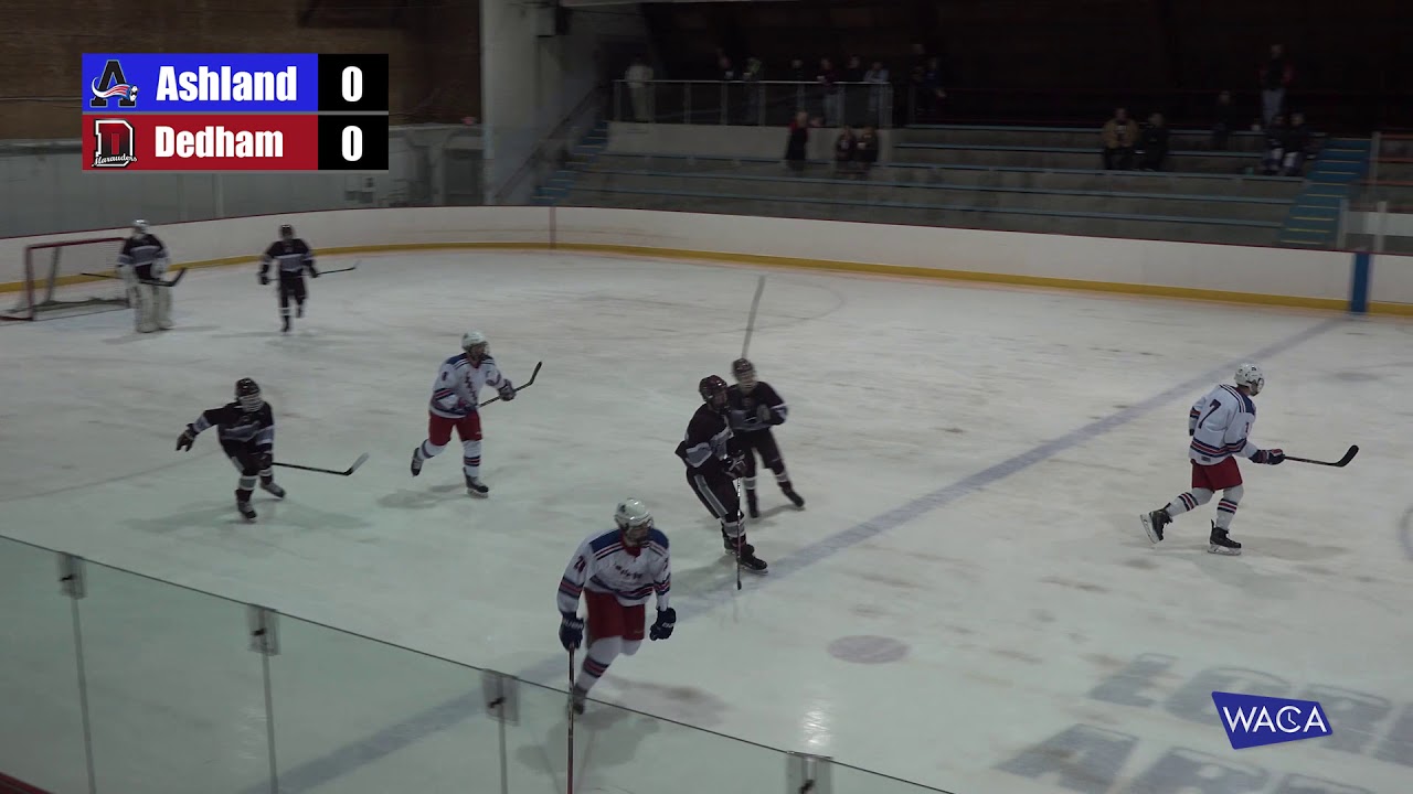 AHS Boys Hockey V Dedham 2-14-2018 - YouTube