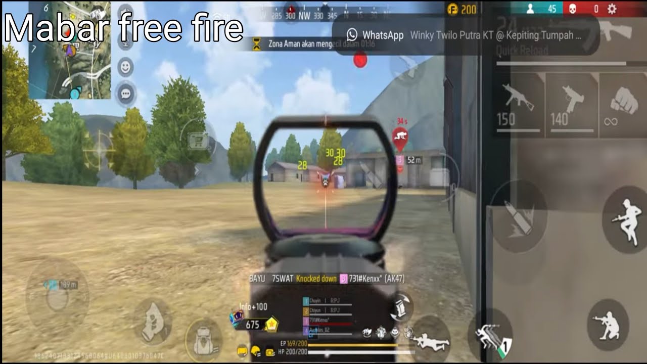 Mabar free fire tutorial pemula - YouTube