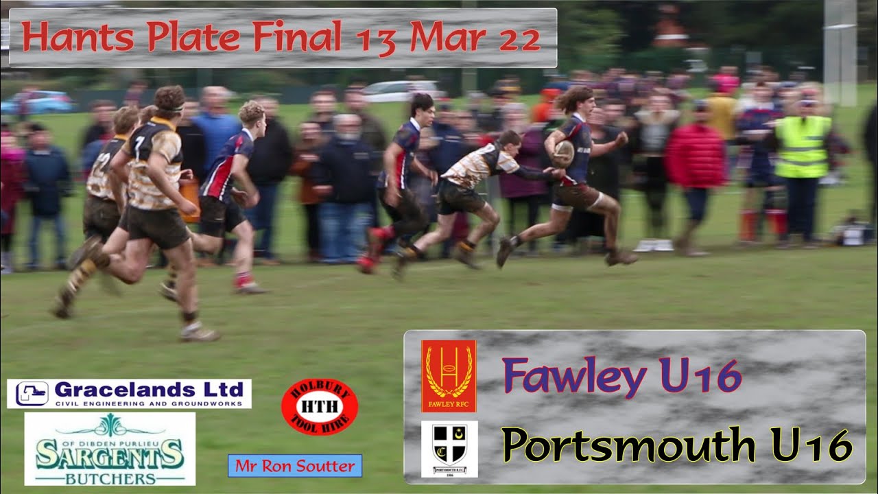 Fawley U16 v Portsmouth U16 Hants Plate Final 13/3/22 - YouTube