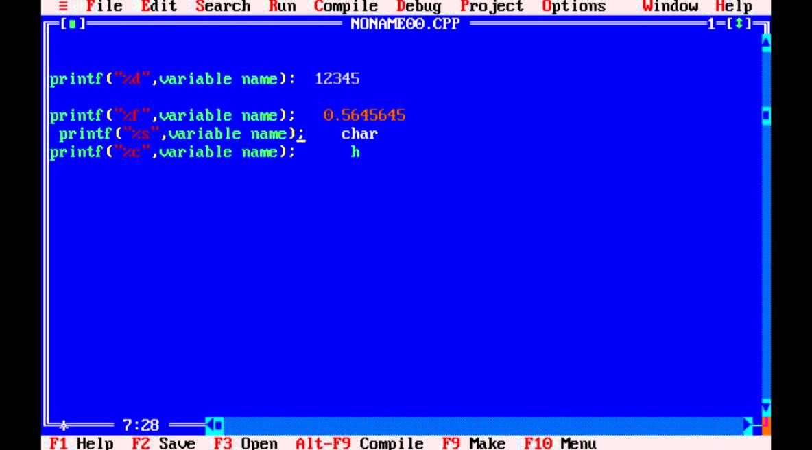 Format Specifiers Youtube