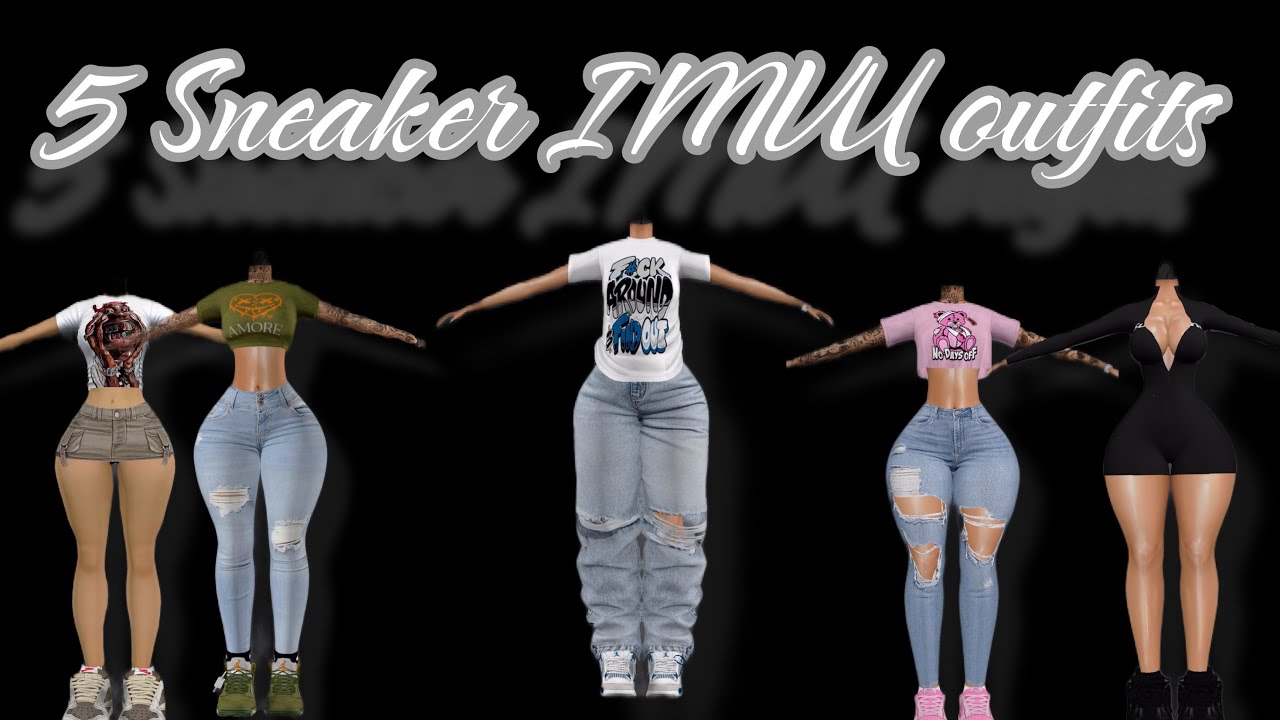5 Sneaker IMVU outfits - YouTube
