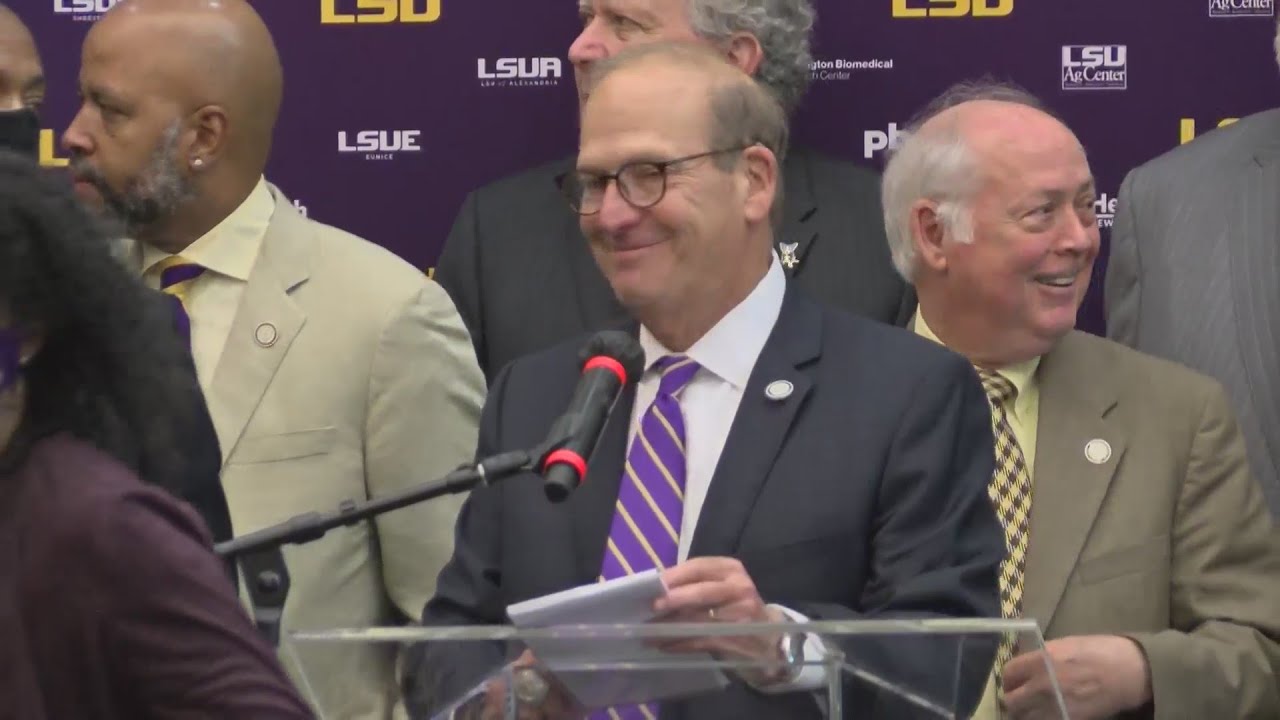LSU Board of Supervisors selects Dr. William Tate IV as president - YouTube
