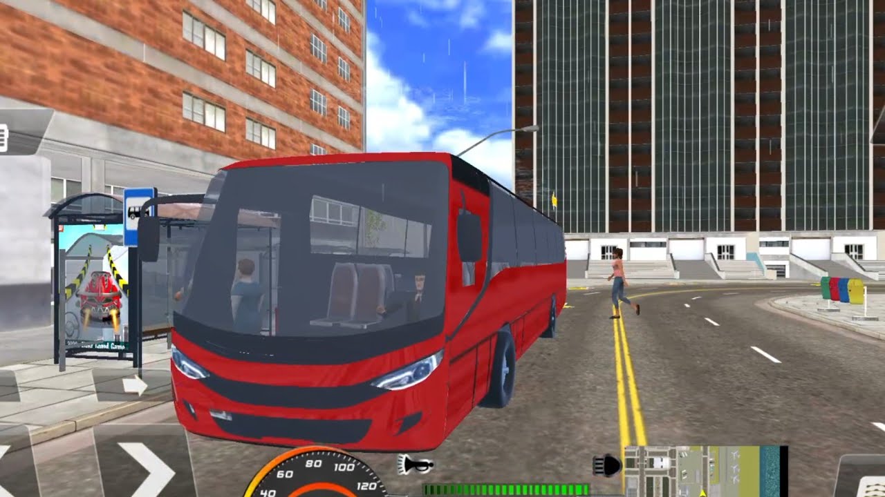 City Bus Passenger Mode Game ! 3D Gameplay Mobile Video ! Heavy Driveng ...