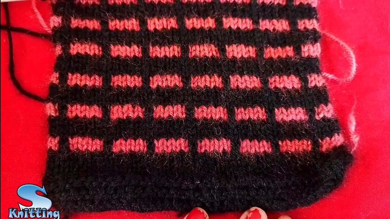 New Knitting Pattern | Two colours knitting design || Shree Knitting ...