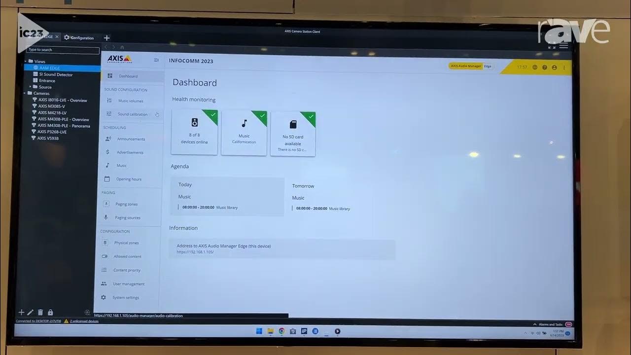 InfoComm 2023: Axis Communications Shows AXIS Audio Manager Edge ...
