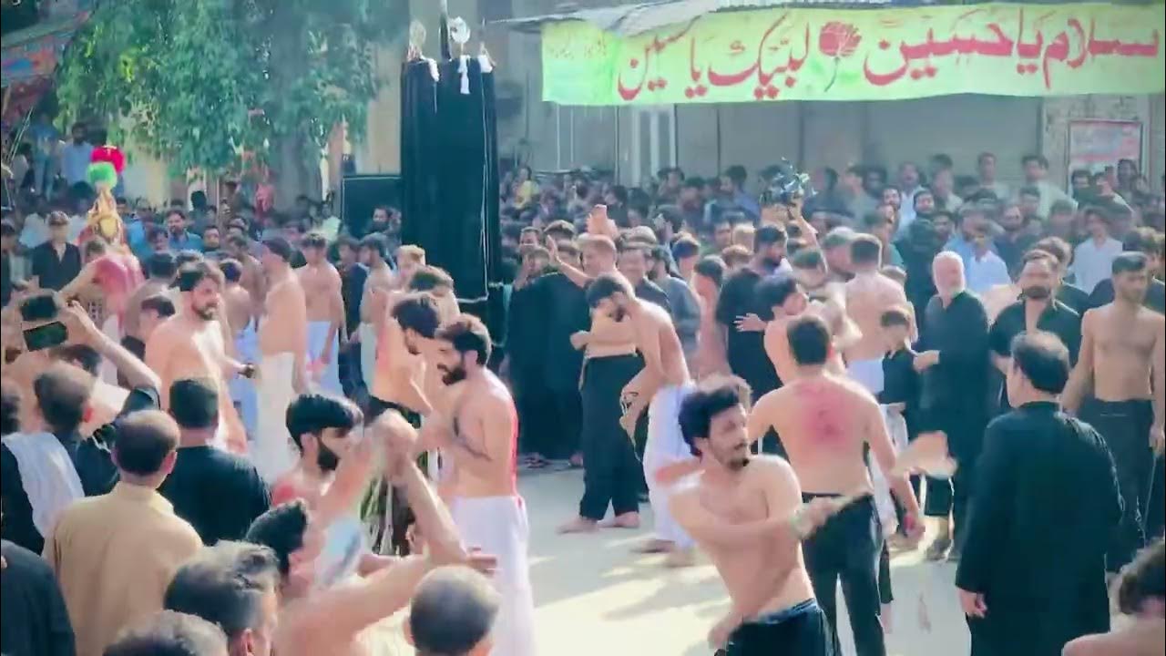 25th Muharram (shahadat Imam Sajjad (A.S) 😭😭😭)Znjeer Zani in Faisalabad - YouTube