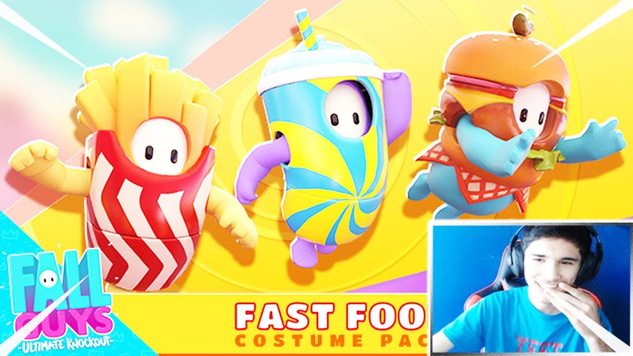 FALL GUYS: I PURCHASED THE DLC PACK! | (BLUE FREEZE, FRENCH FRIES ...