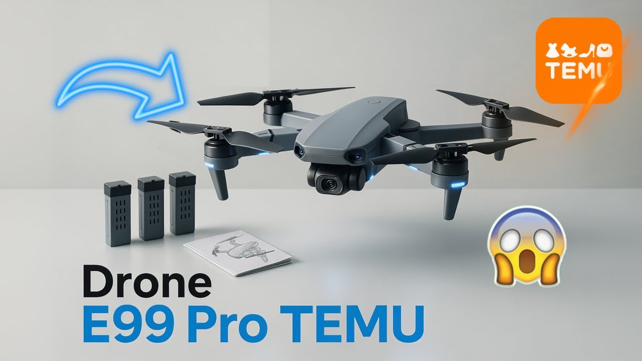 DRON E99 PRO de TEMU🔥 | Drone Barato con Cámara Dual 2026 | ¿Vale la ...