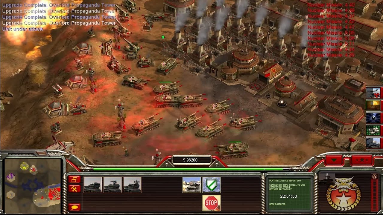 Command Conquer Generals Zero Hour China Nuke Generals 1 vs 7 China ...
