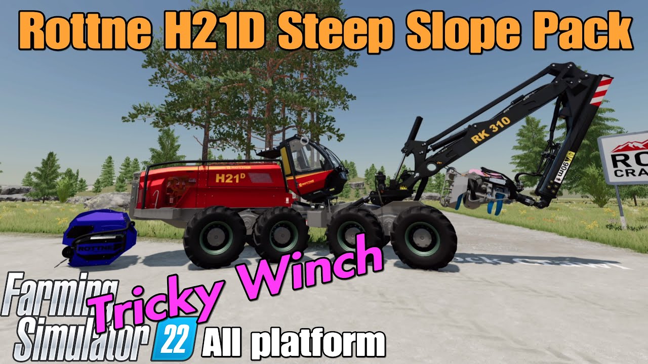 Rottne H21D Steep Slope Pack / FS22 mod for all platforms - YouTube