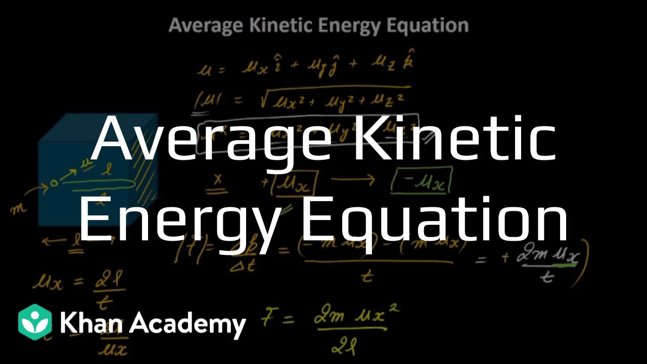 Kinetic energy of gas | Kinetic theory | Grade 11 | Physics | Khan Academy - YouTube