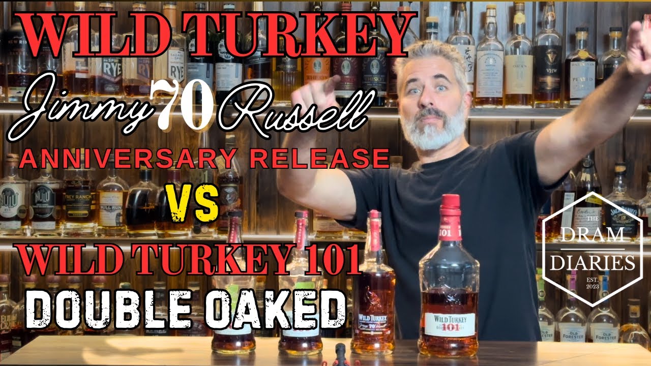 Wild Turkey Jimmy Russell 70th Anniversary vs Wild Turkey 101 vs Wild ...