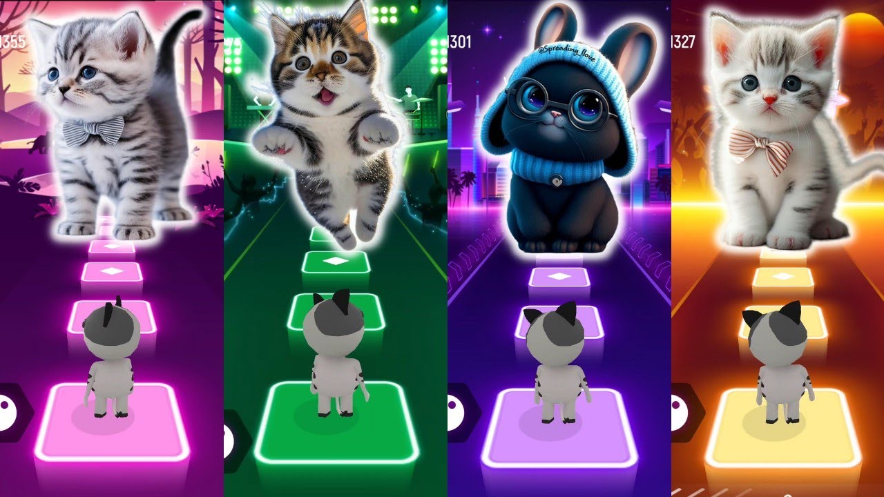 CUTE CATS - WEDNESDAY LADY GAGA vs SHAKIRA WAKA WAKA - BONGO CATS ...