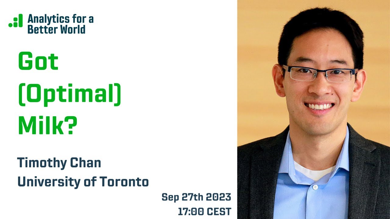 Research Meetup with Timothy Chan: Got (Optimal) Milk? - YouTube