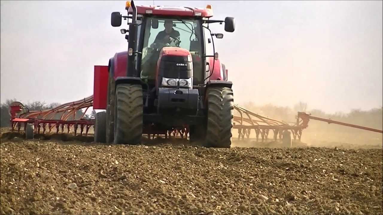 Case puma 155 drilling - YouTube