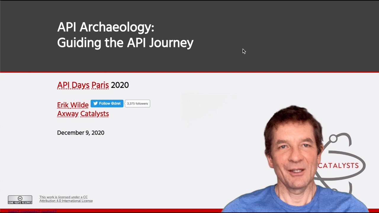 API Archaeology: Guiding the API Journey - YouTube