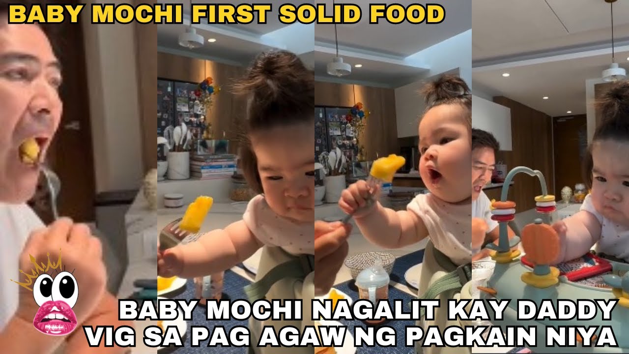 VIC SOTTO INAAGAW ang MANGA na FIRST SOLID FOOD ni BABY MOCHI, PAULEE ...