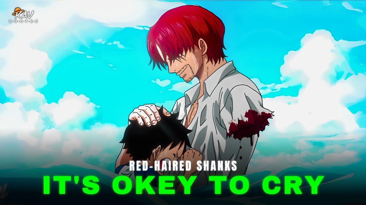 It's Okey To Cry - Shanks to Luffy | One Piece #Shanks #OnePiece #Luffy ...