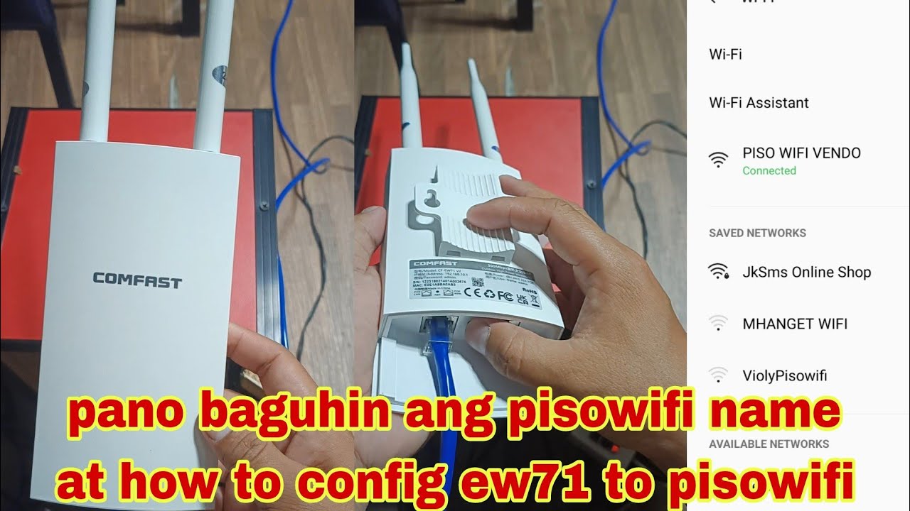 pano baguhin pisowifi name at how to config ew71 to pisowifi - YouTube