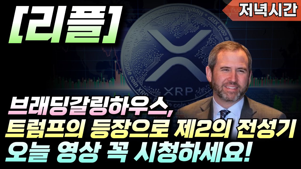리플 브래딩갈링하우스 트럼프의 등장으로 제2의 전성기 오늘 영상 꼭 시청하세요 브래딩갈링하우스 리플ceo Youtube